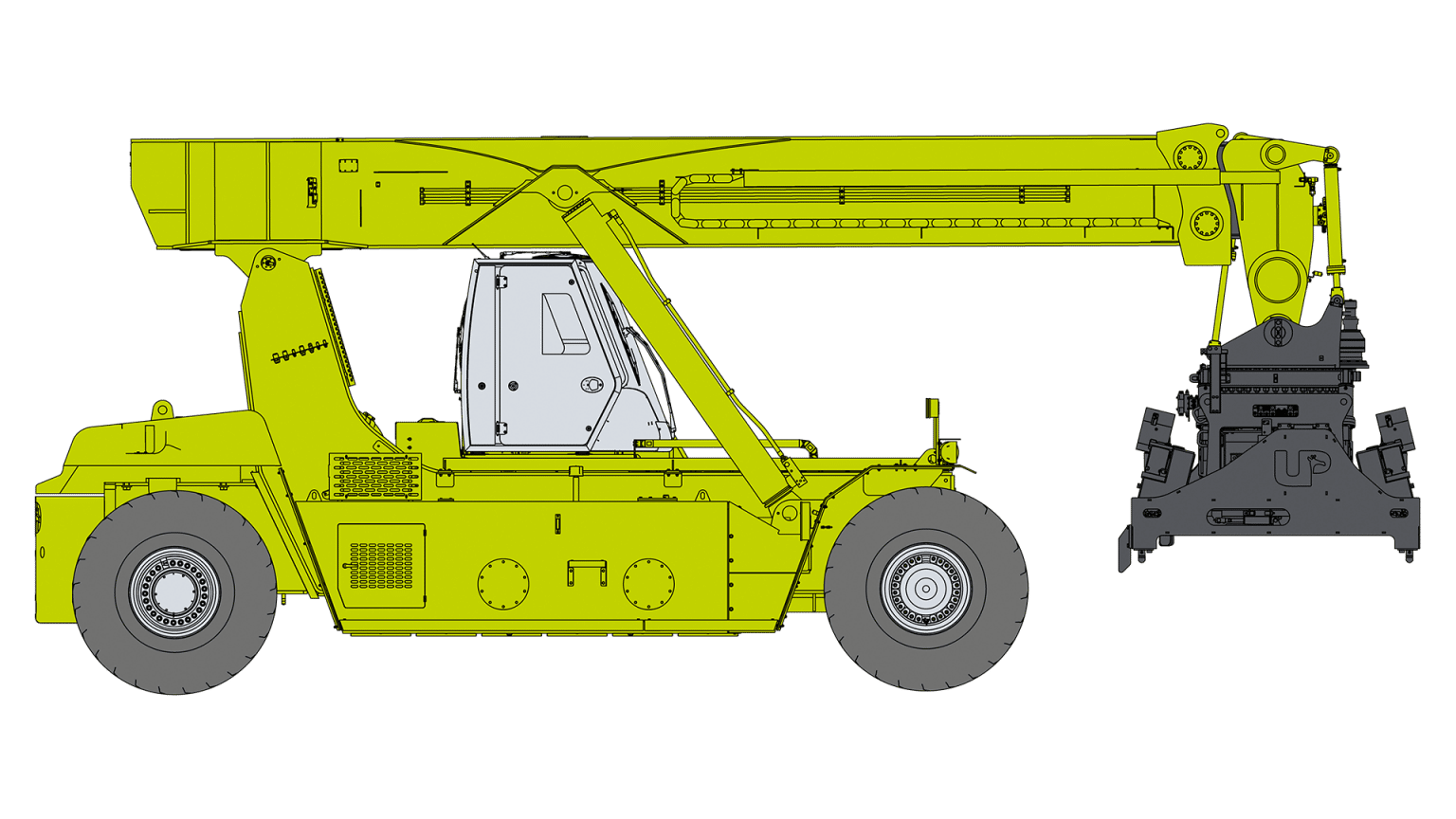 Reachstacker Diseñado para la manipulación intermodal - UP Lifting